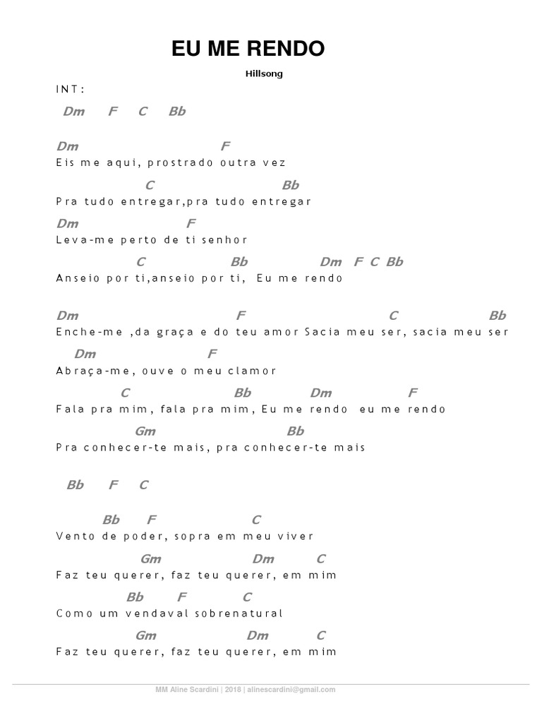 Eis Me Aqui, Prostrado Outra Vez (EU ME RENDO) | PDF