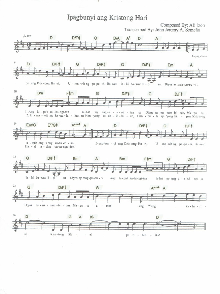 Ipagbunyi Ang Kristong Hari | PDF