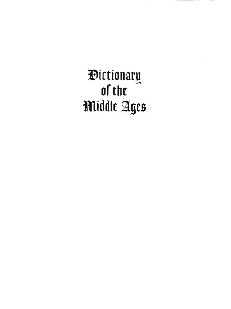 Dictionary of The Middle Ages Volume 13 | PDF