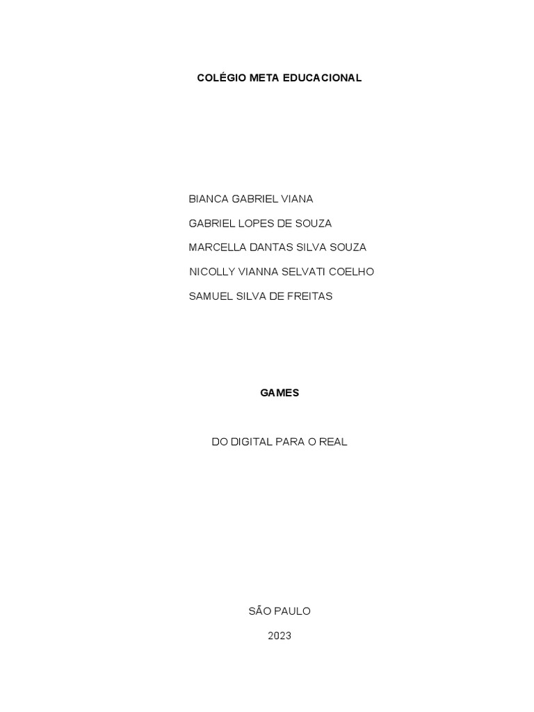 TCC Games | PDF | Videogames | Consoles de videogame