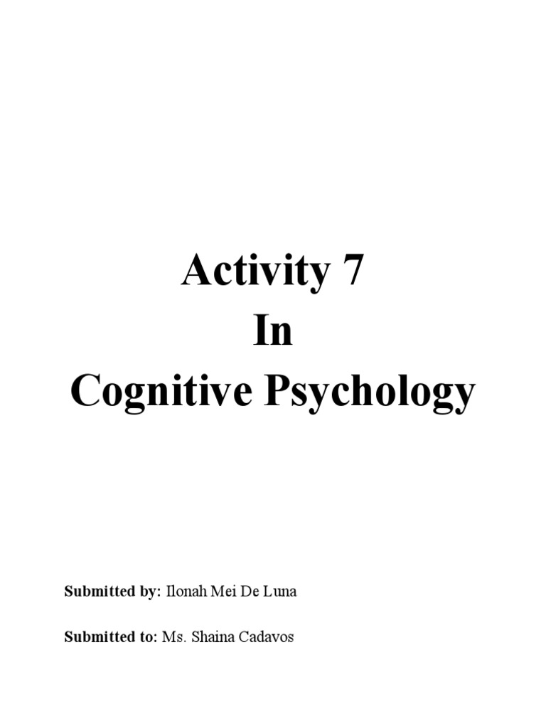 De Luna Cogpsych Act4 (Comm) | PDF