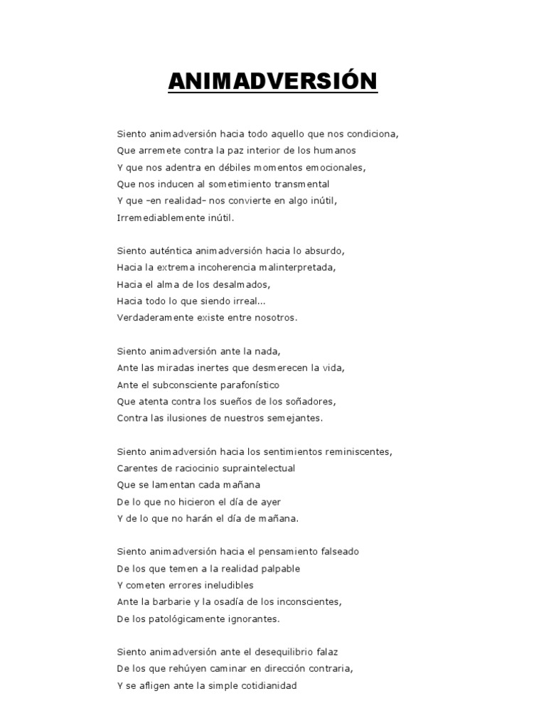 Animadversion | PDF | Sicología | Ciencia cognitiva