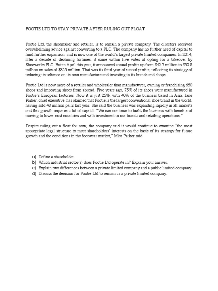 Case Study - Unit 1 | PDF