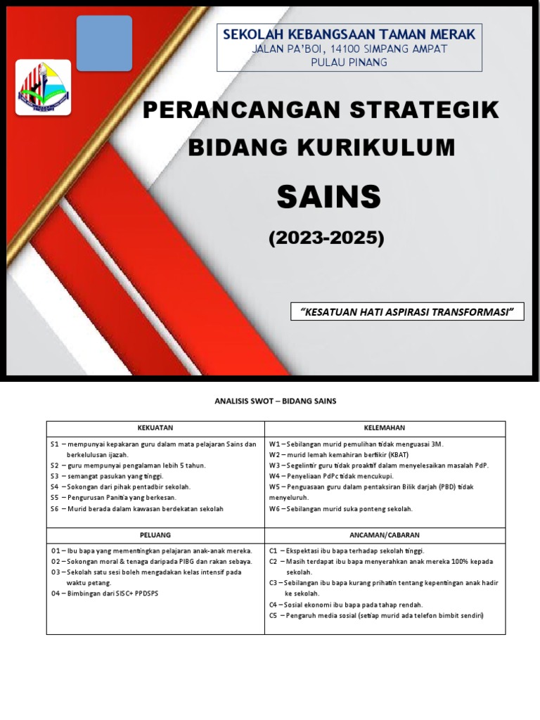PSO PANITIA SAINS | PDF