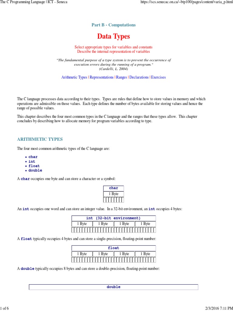 Data Types | PDF | Data Type | Integer (Computer Science) Data Types | PDF | Data Type | Integer (Computer Science)