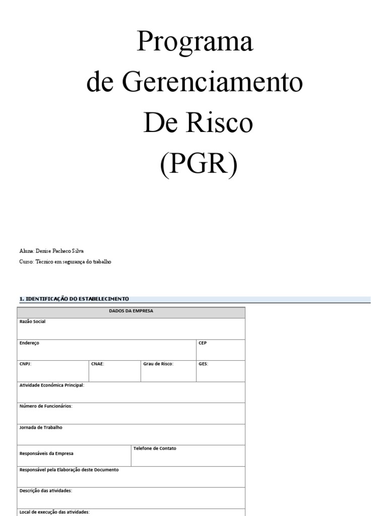 PGR para Editar | PDF