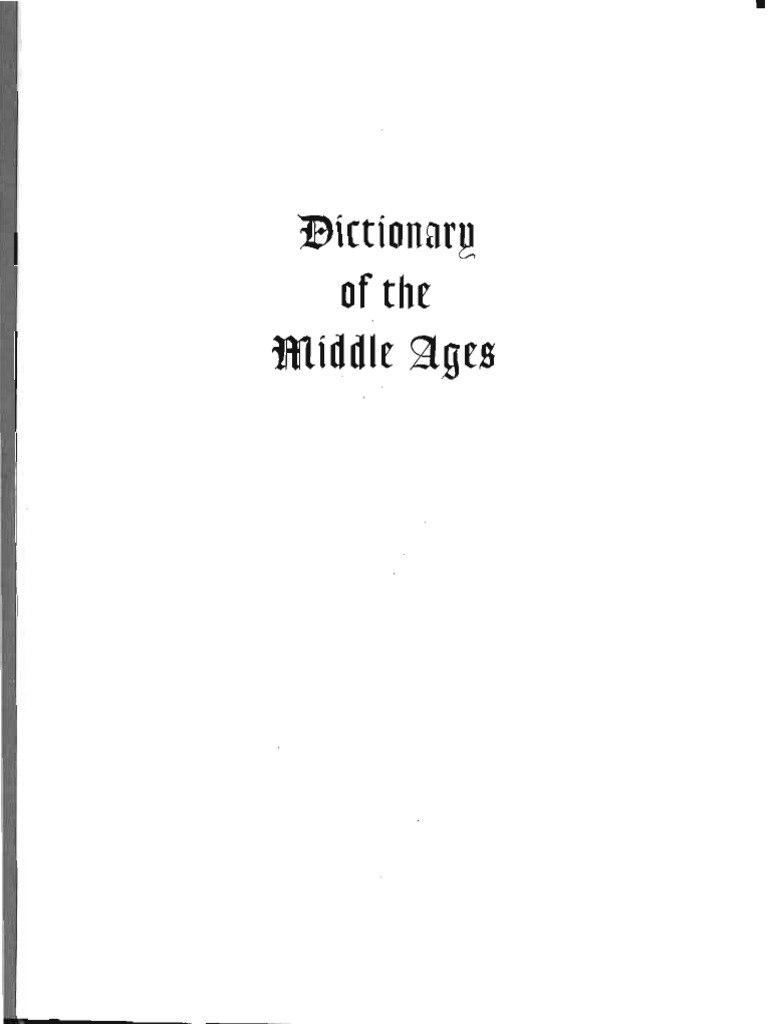 Dictionary of The Middle Ages Volume 7 | PDF