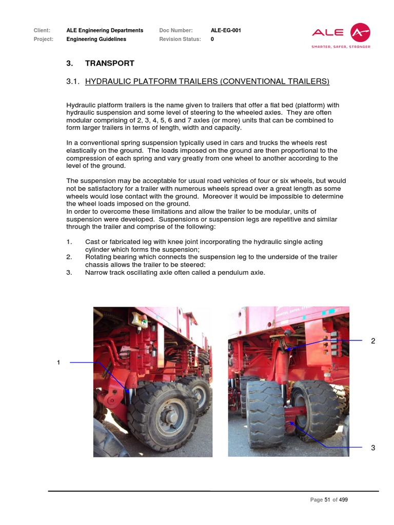 Hydraulic Platform Trailers Overview | PDF | Semi Trailer Truck | Truck