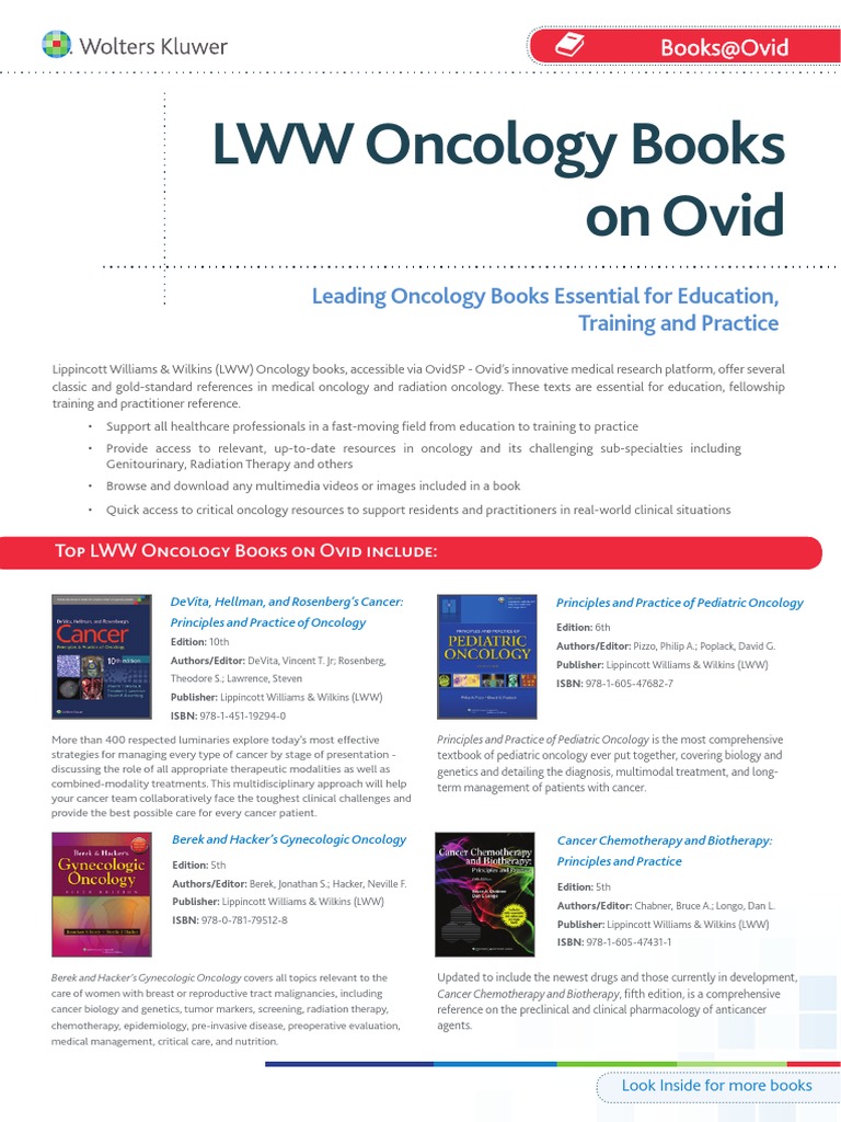 Oncology Brochure Pdf Oncology Cancer