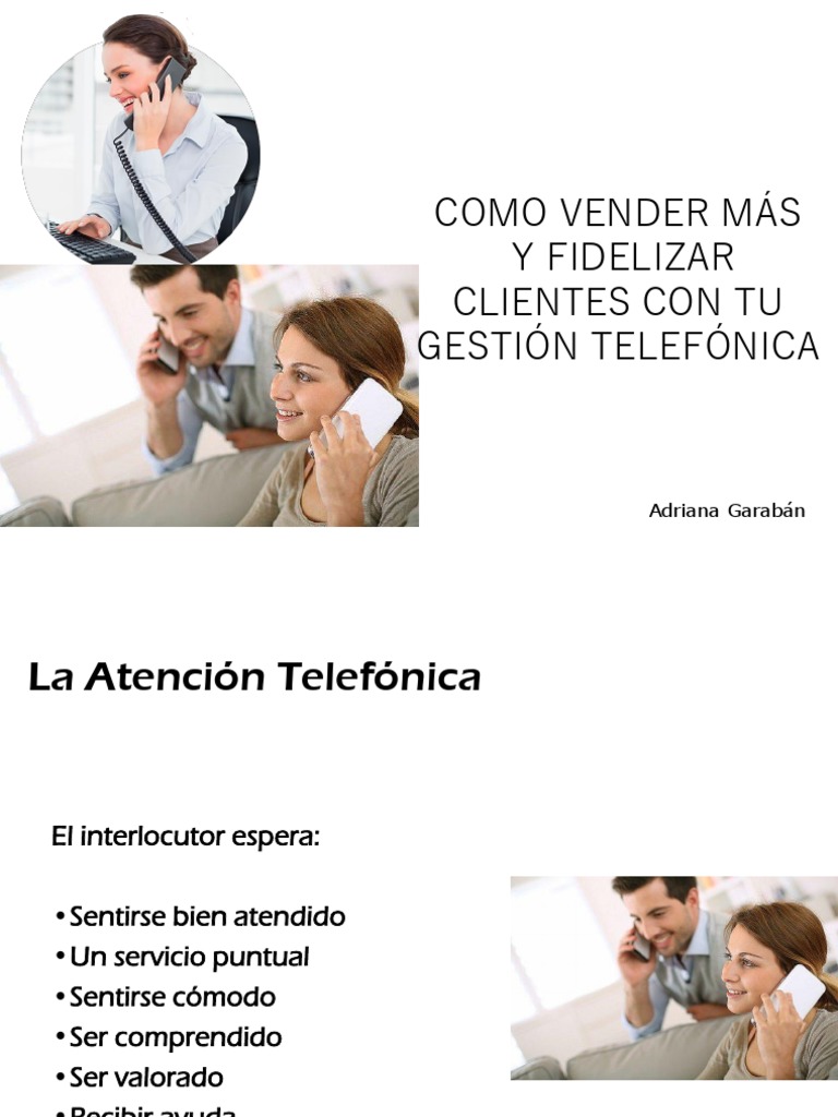 Vender y Fidelizar Clientes por Teléfono | PDF | Comunicación | Cliente