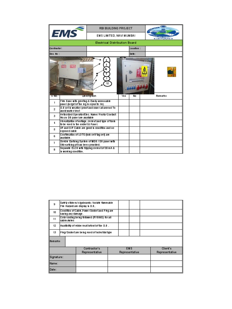 EMS Equipment Inspection Checklist | PDF | Electrical Connector | Vehicles