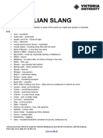 Aussie Slang Words & Phrases List | PDF