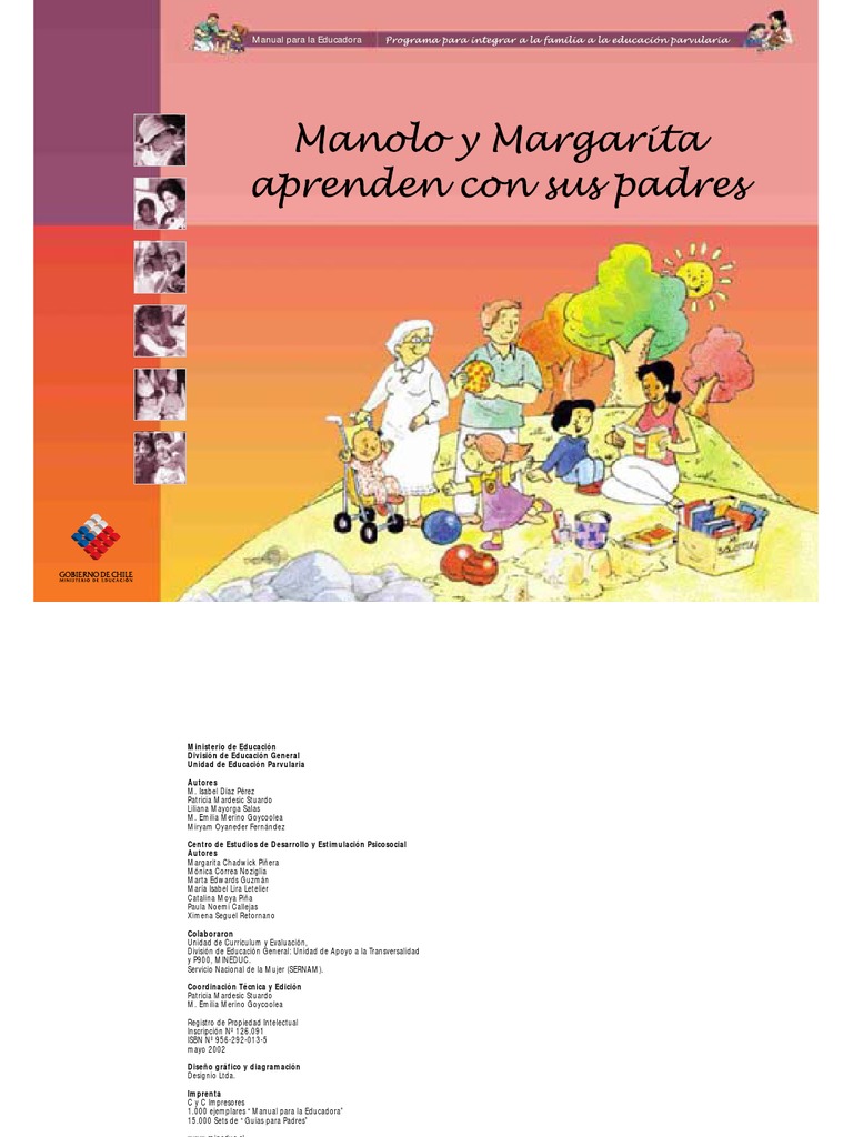 Manolo y Margarita Aprenden Con Sus Padres (Mineduc) | PDF | Educación ...