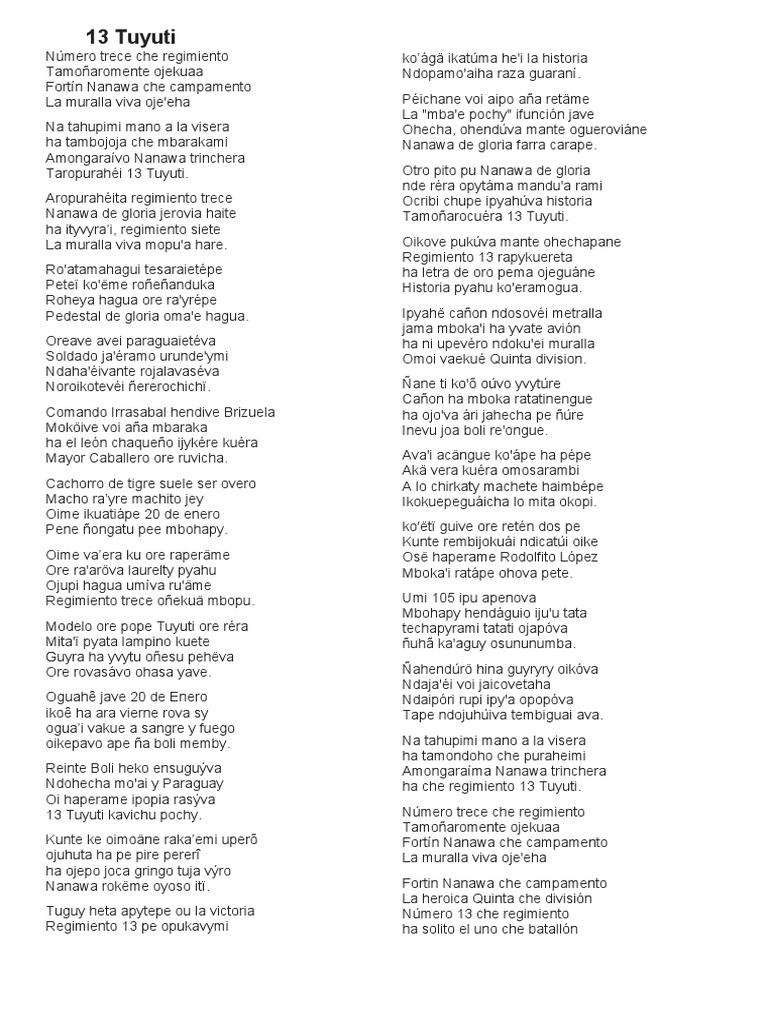 13 Tuyuti | PDF