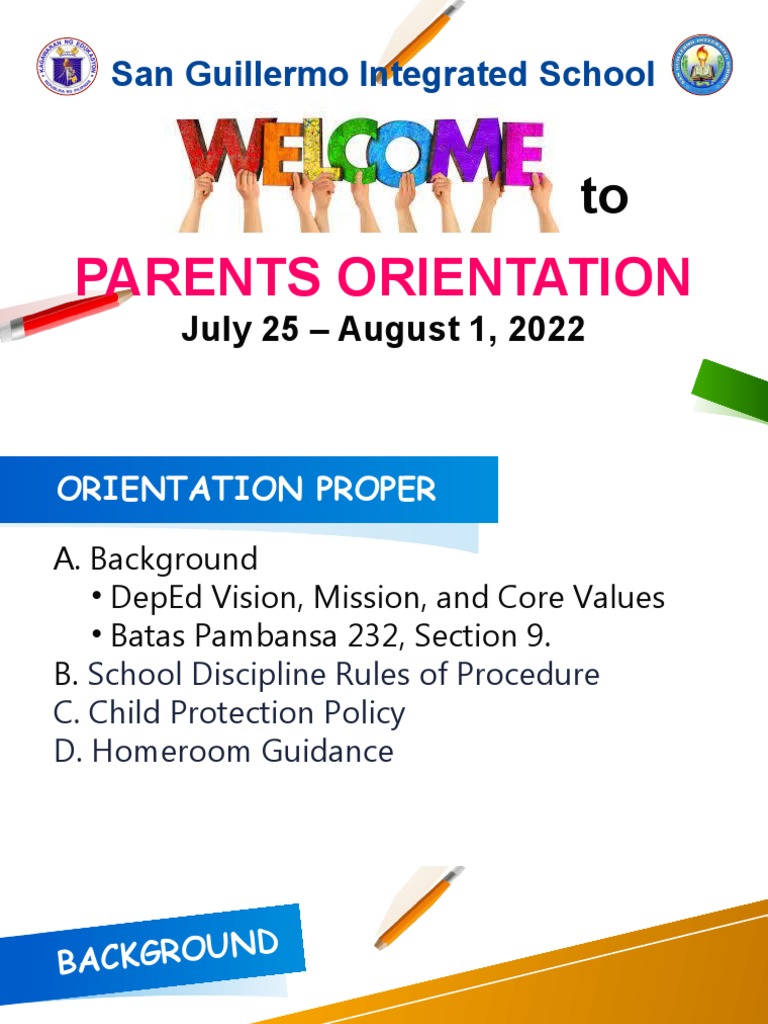 Parent Orientation 2022 2023 | PDF
