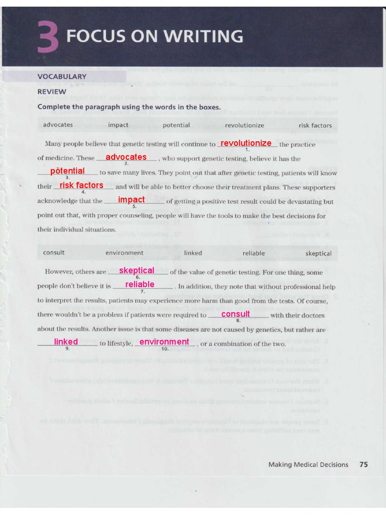 NorthStar 5th Edition Reading-Writing Level 4 - Term 56-93-98 (75-80) | PDF