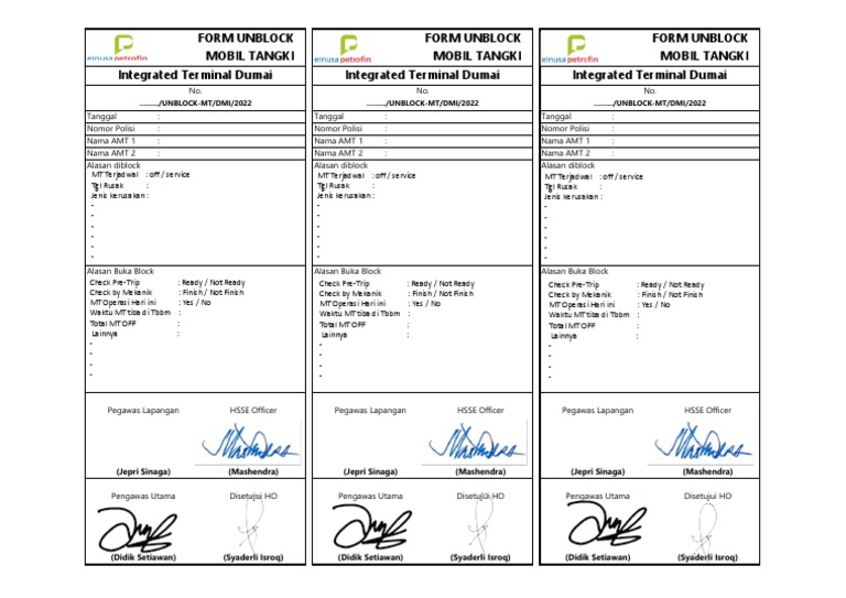 Form Unblock AMT & MT Di SIOD News | PDF