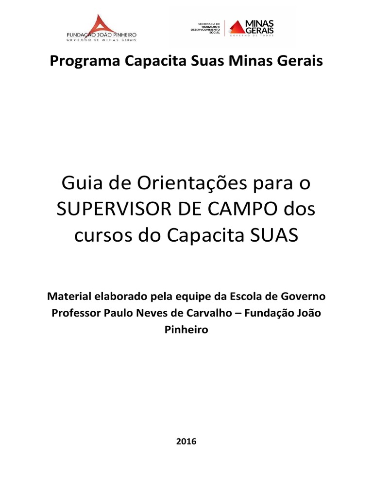 Guia Do Supervisor Final | PDF