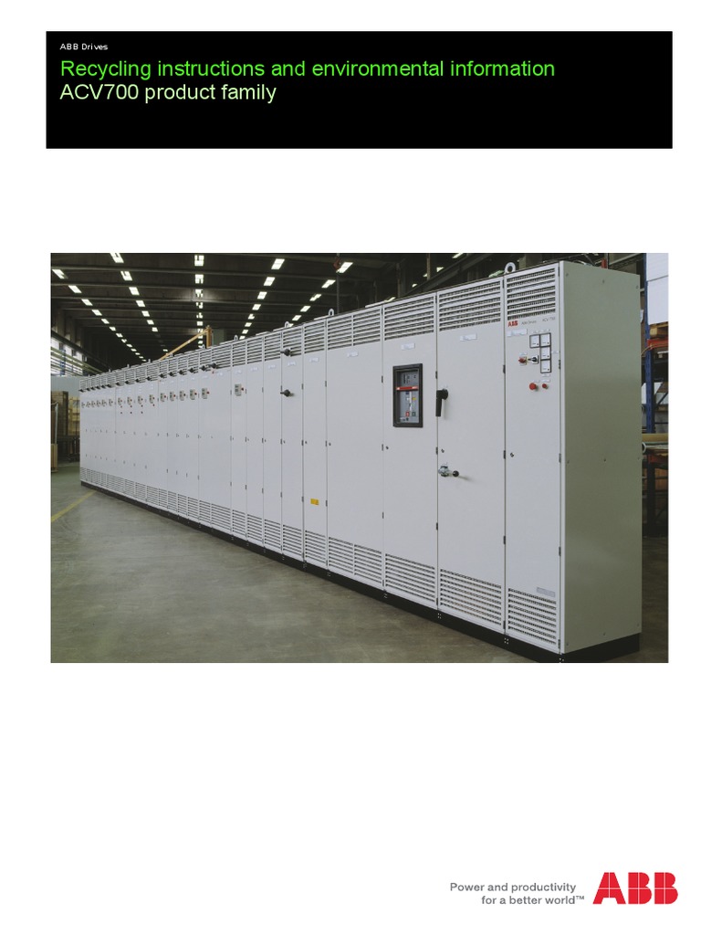 ACV700 Recycling Instructions Rev C | PDF | Technology & Engineering