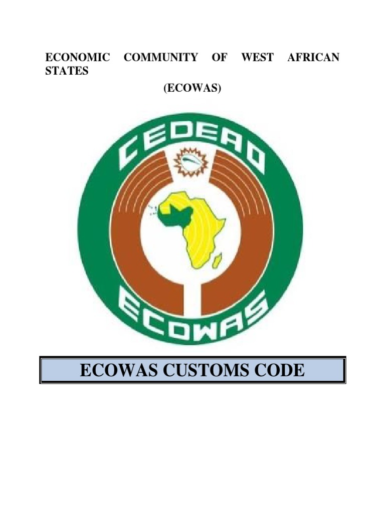 ECOWAS Customs Code EN | PDF | Territorial Waters | Tariff
