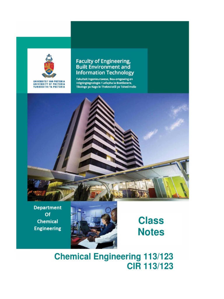 CIR 113-123 Class Notes 2023 | PDF | Density | Mole (Unit)