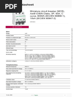 Product Datasheet: Miniature Circuit Breaker - iK60N - 1P - 6 A - C ...