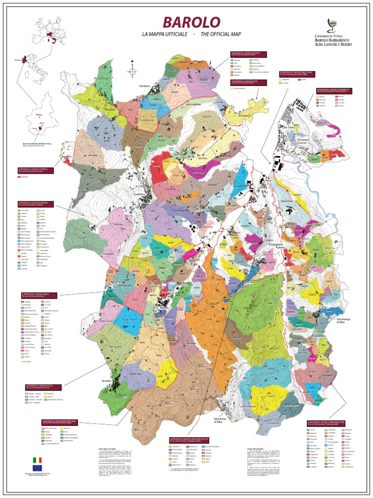 Barolo DOCG Crus Official Map | PDF
