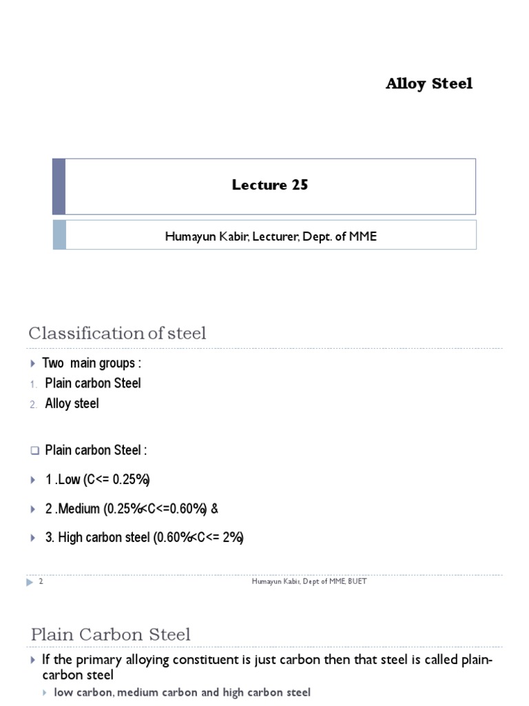 Lec 25 | PDF | Stainless Steel | Steel