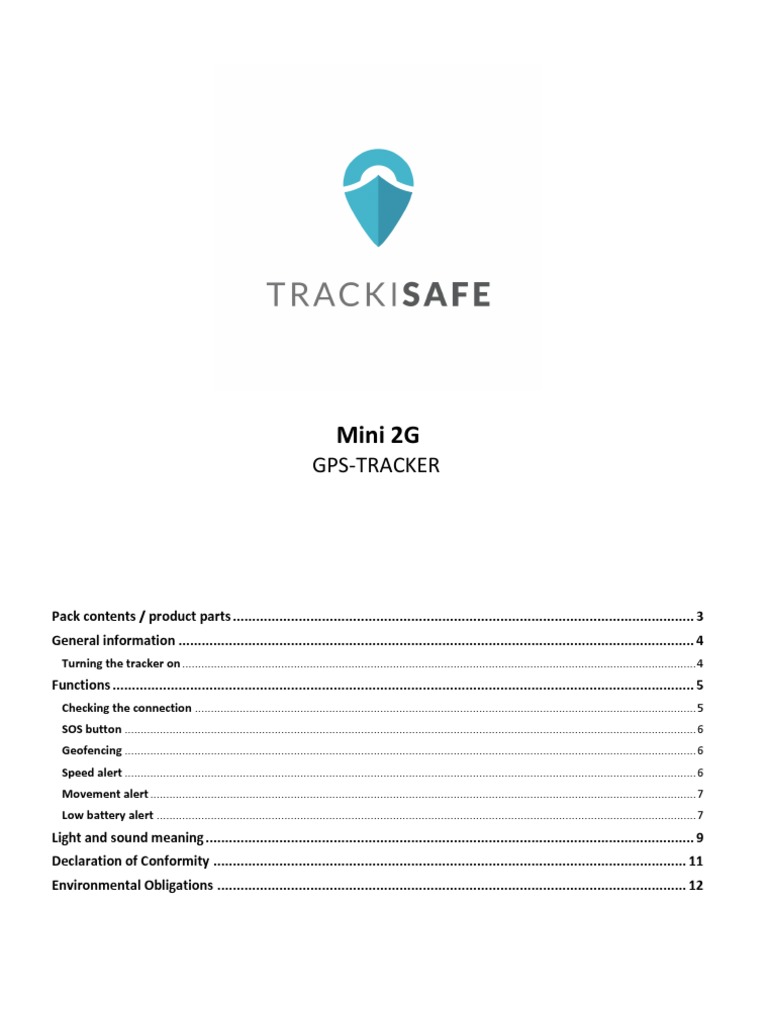 TrackiSafe-Multi-Tracker-Mini-user-guide | PDF | Waste | Recycling