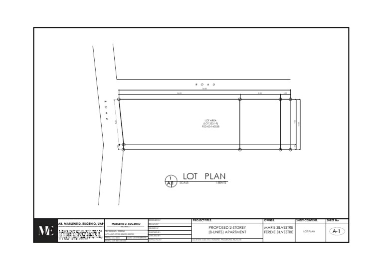 Lot Plan for Proposed Apartment Units | PDF