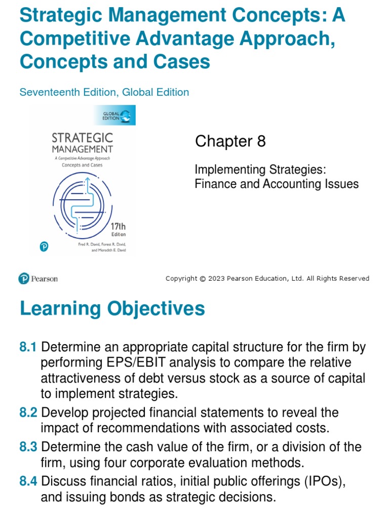 Chap 8 MGT657 Implementig Strategies AF David - Strategic Management - 17e - Simplified | PDF ...