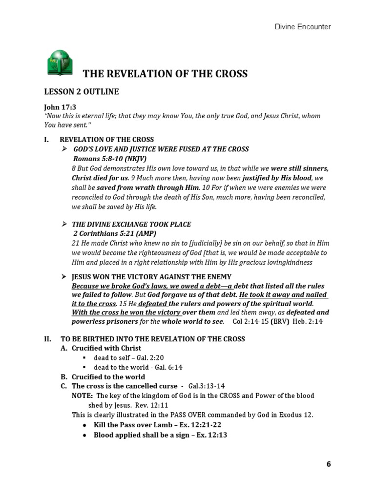 Revelation of the Cross: Lesson 2 | PDF | Jesus | Confession (Religion)
