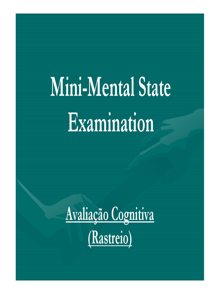 Mini-Mental State Examination_Apresentação | PDF | Doença de Alzheimer ...
