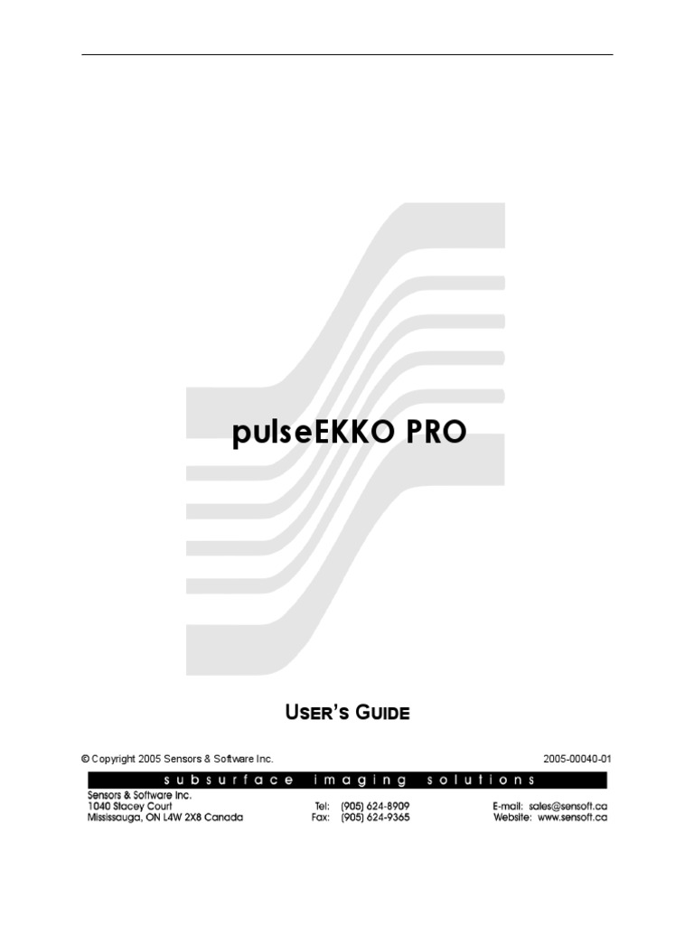 Pulse EKKO Users-Manual | PDF