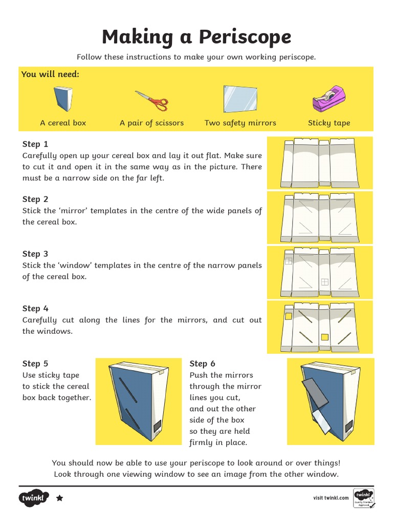 Activity Sheet Making a Periscope | PDF