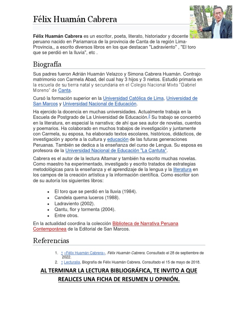 Félix Huamán Cabrera | PDF