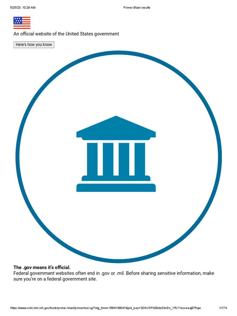 Primer-Blast Results CTX-M 1 | PDF | Beta Lactamase | Life Sciences