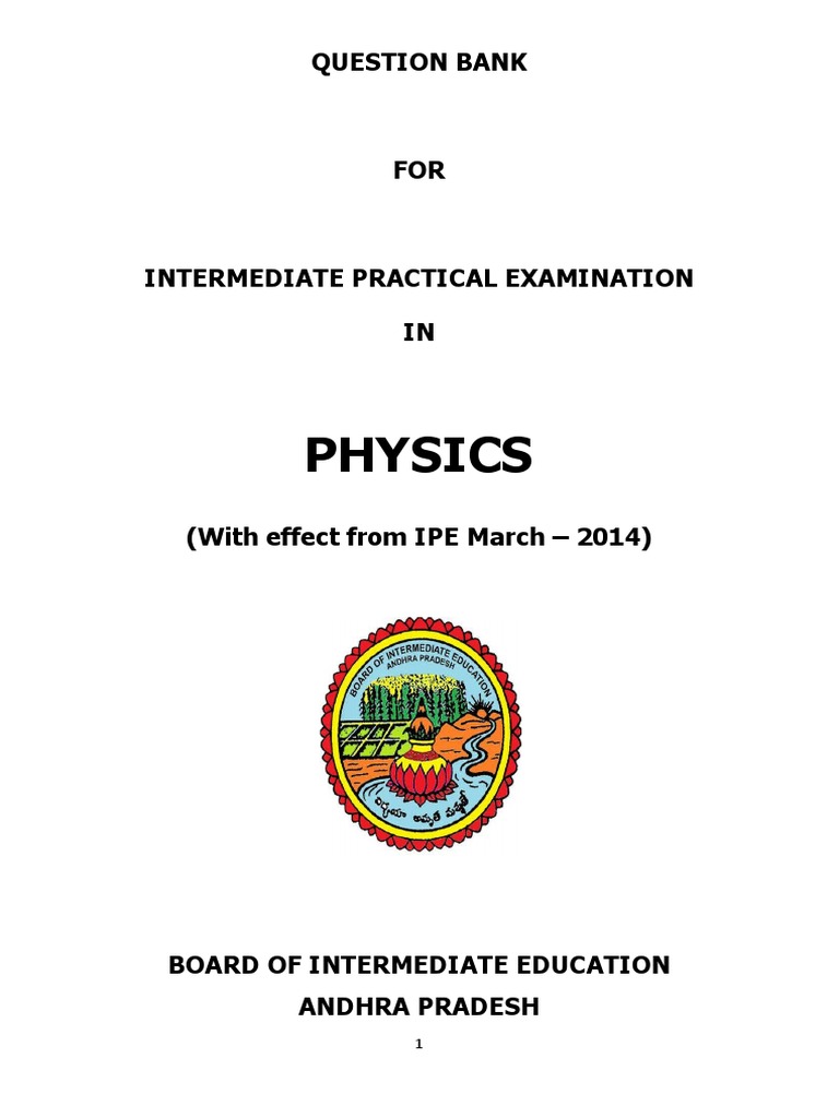 Physics Practical Question Bank | PDF