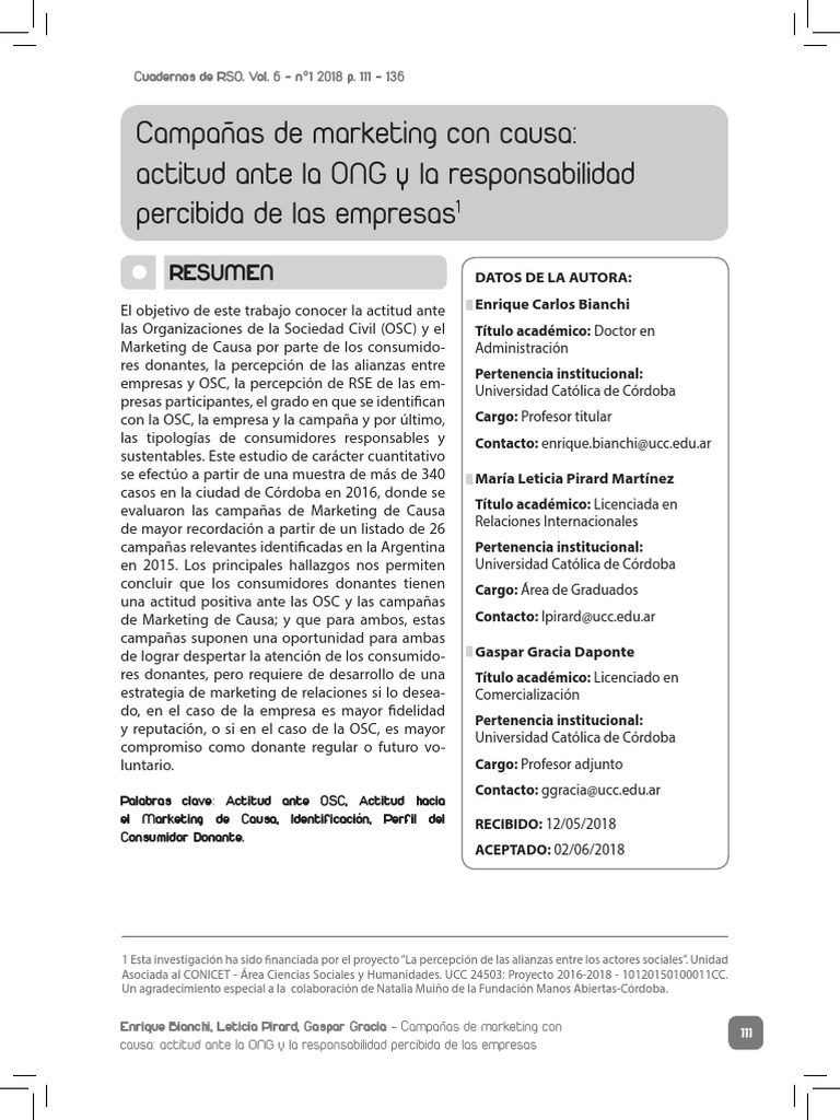 ONG Vs Donantes - Documento | PDF | Organización no gubernamental ...
