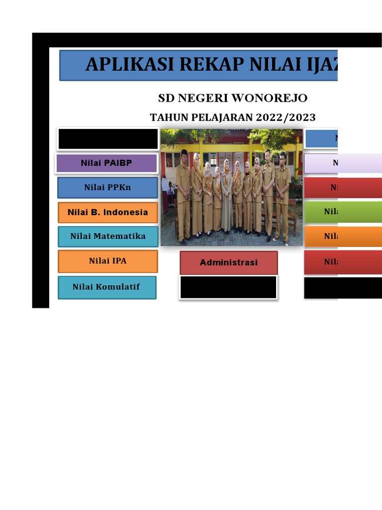 I Am Sharing - Aplikasi Rekap Nilai Ijazah SD Tahun 2023 - With You | PDF