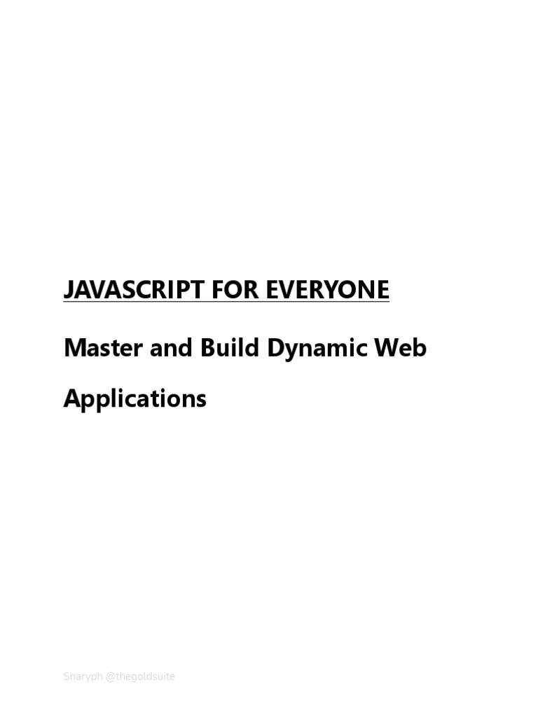 JavaScript Book Without Projects Code v1 | Download Free PDF | Document Object Model | Object ...