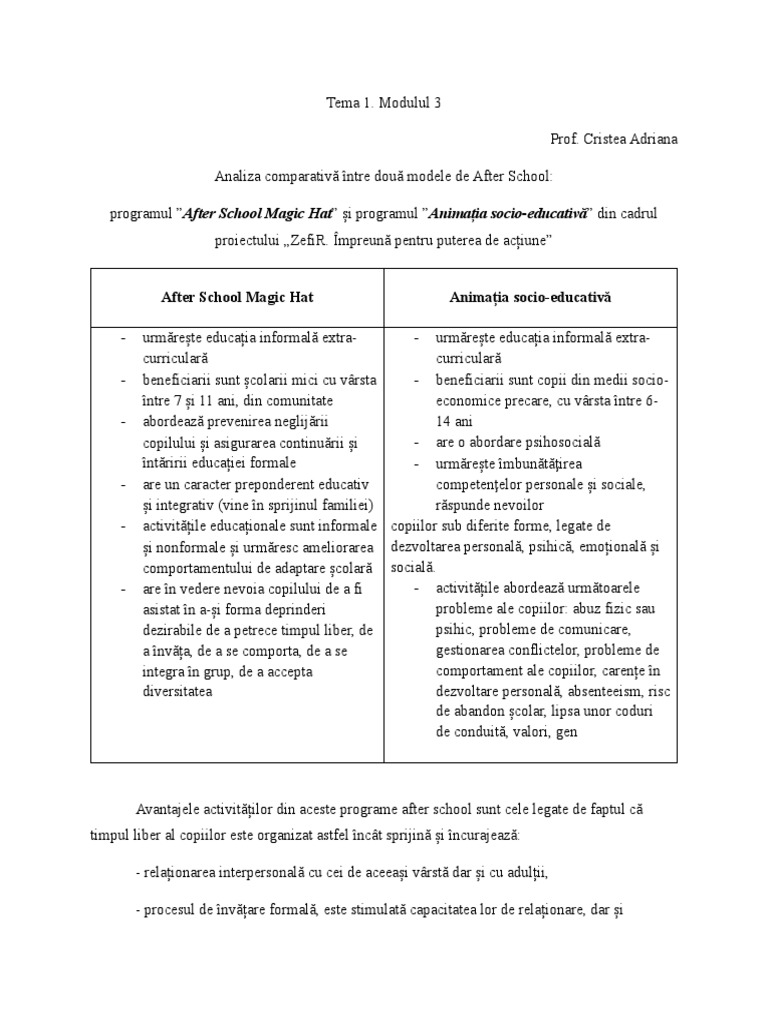 Modulul 3 - Teme | PDF