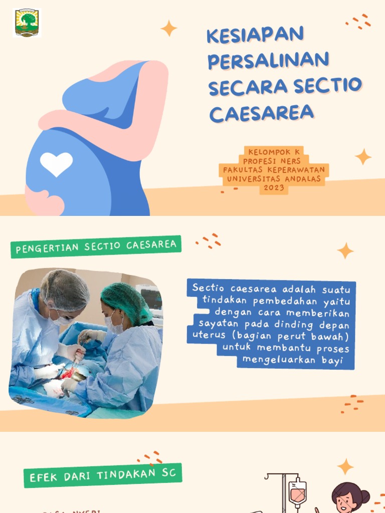 Kesiapan Persalinan Secara Sectio Caesarea | PDF