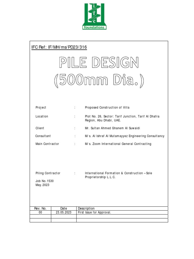 316 - Zoom Int'l - C1530 - Pile Design1 | PDF | Bending | Deep Foundation