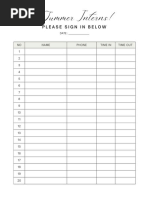 Daily Radio Sign-Out Sheet Template | PDF