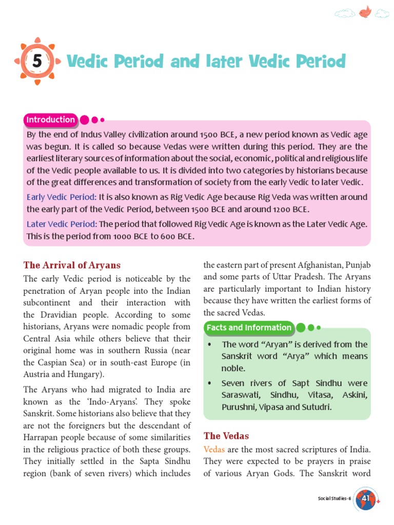 Ch-5 Vedic Period and Later Vedic Period | PDF | Vedas | Indo Aryan Peoples