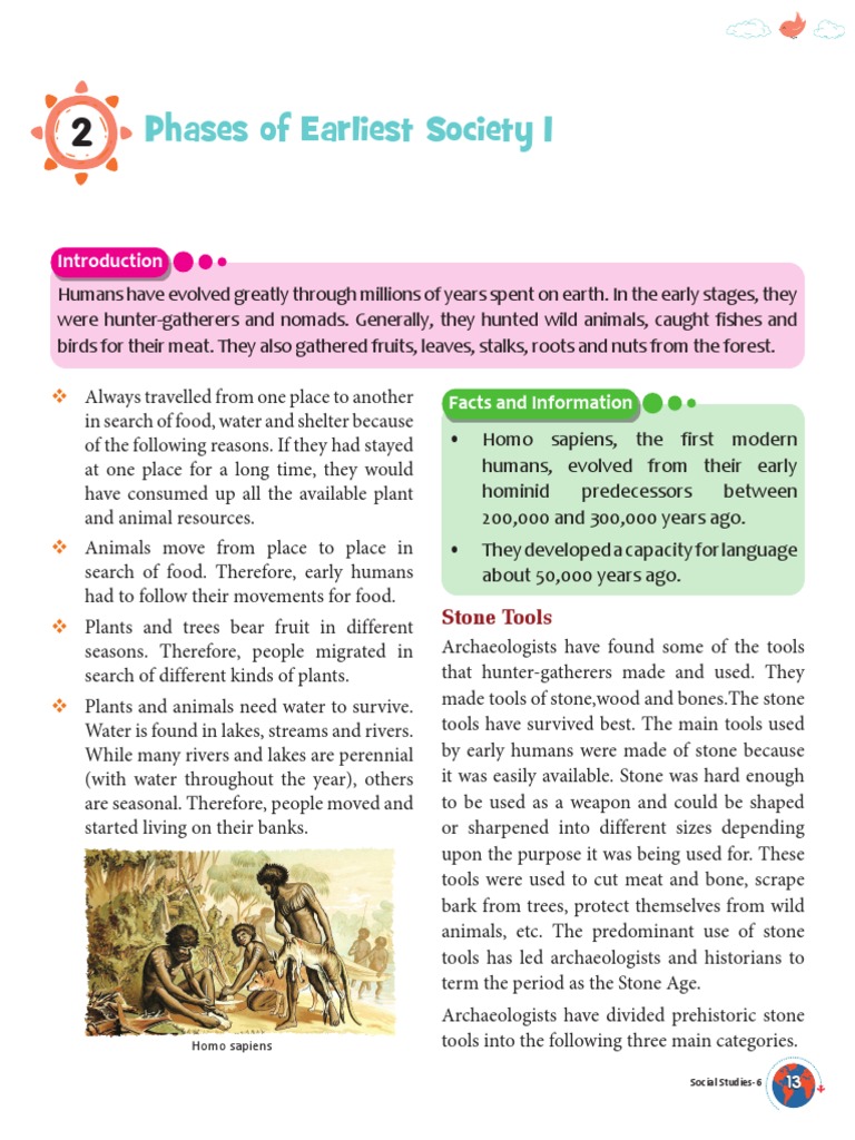 Phases of Early Human Societies | PDF | Paleolithic | Stone Age
