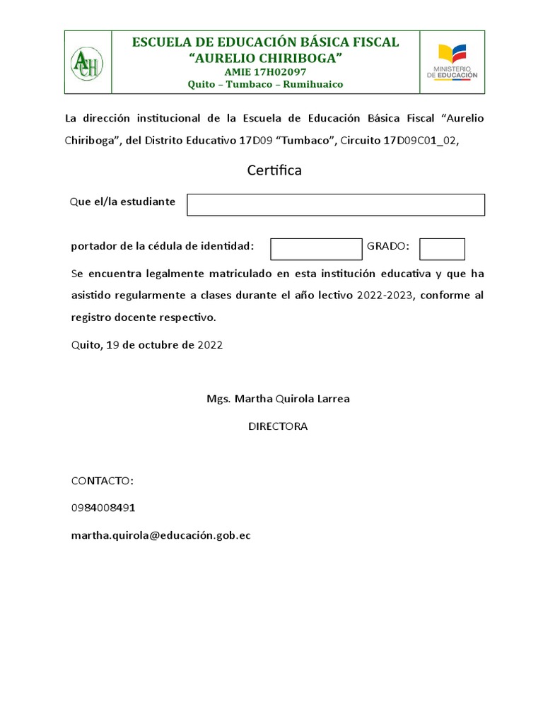 Certificado Asistencia-A-Clases | PDF
