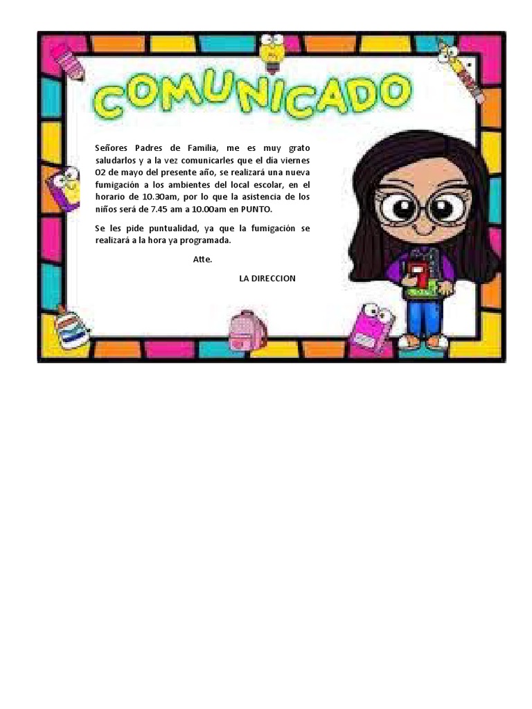 Comunicado A REUNION | PDF