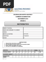 Grade 4 Maths Term 2 Exam | PDF